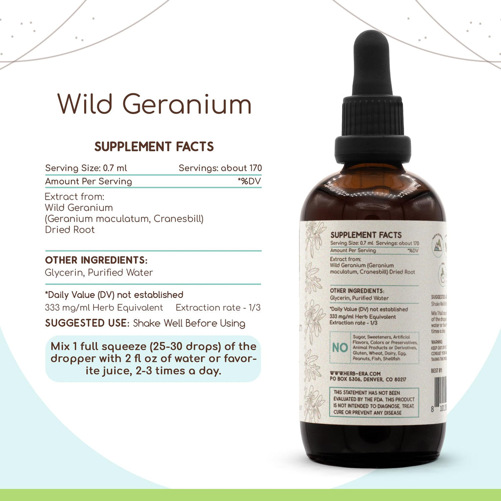 dried geranium root health benefits