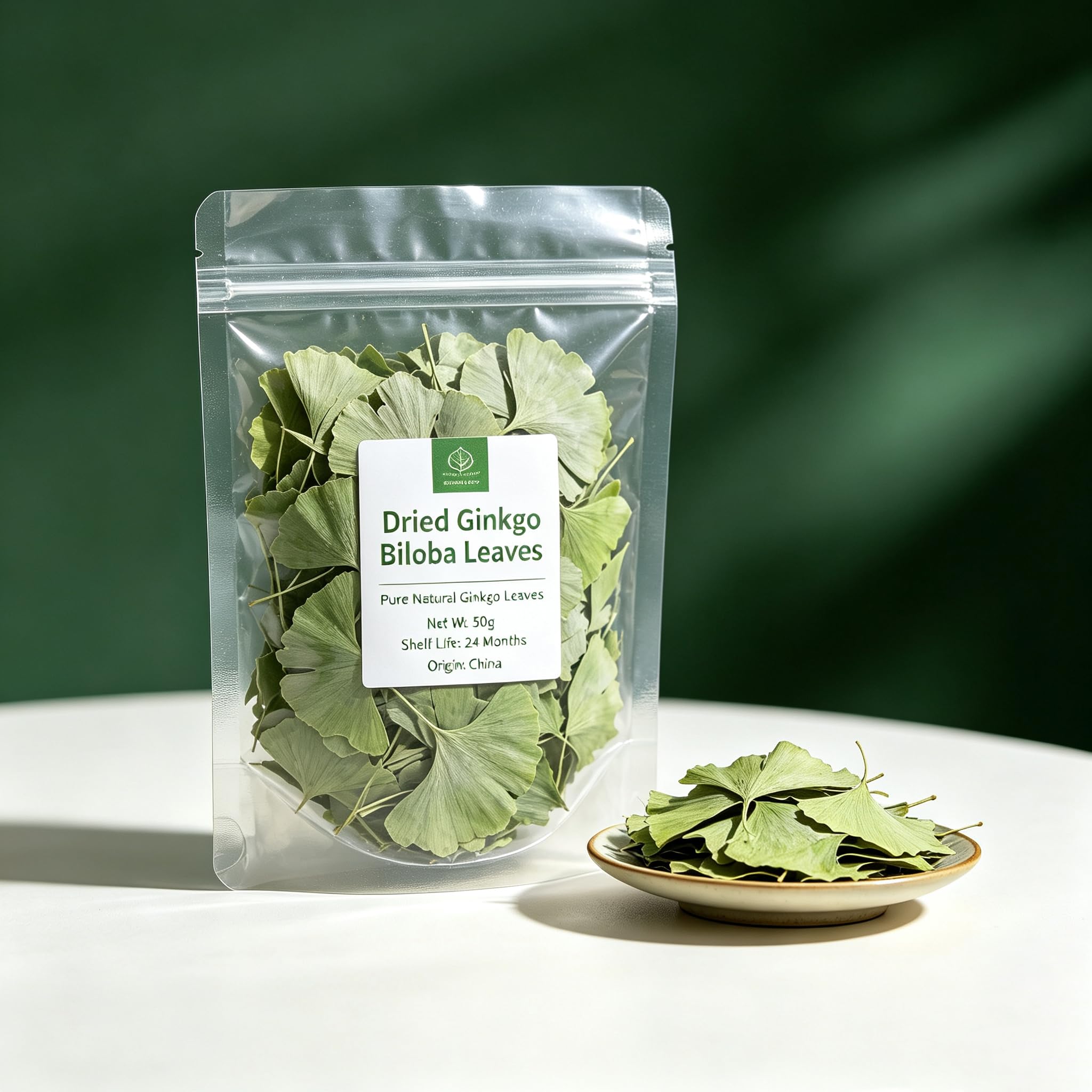 dried ginkgo biloba leaves for memory