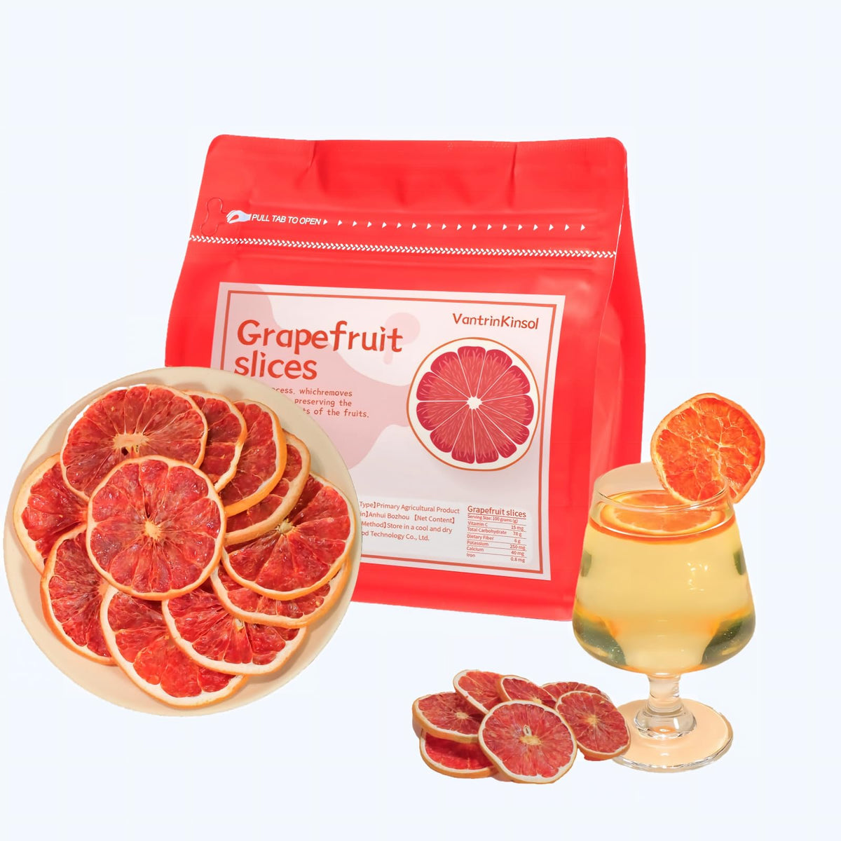 dried grapefruit slices for tea