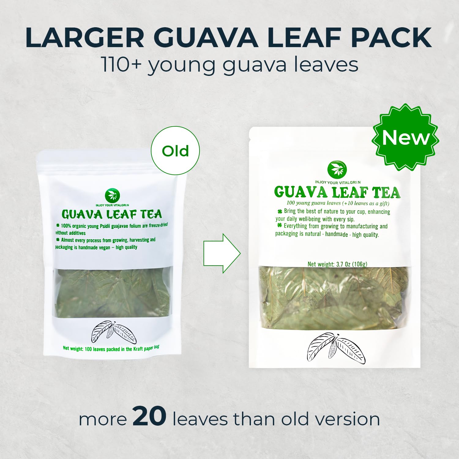 Dried guava leaves for brewing tea