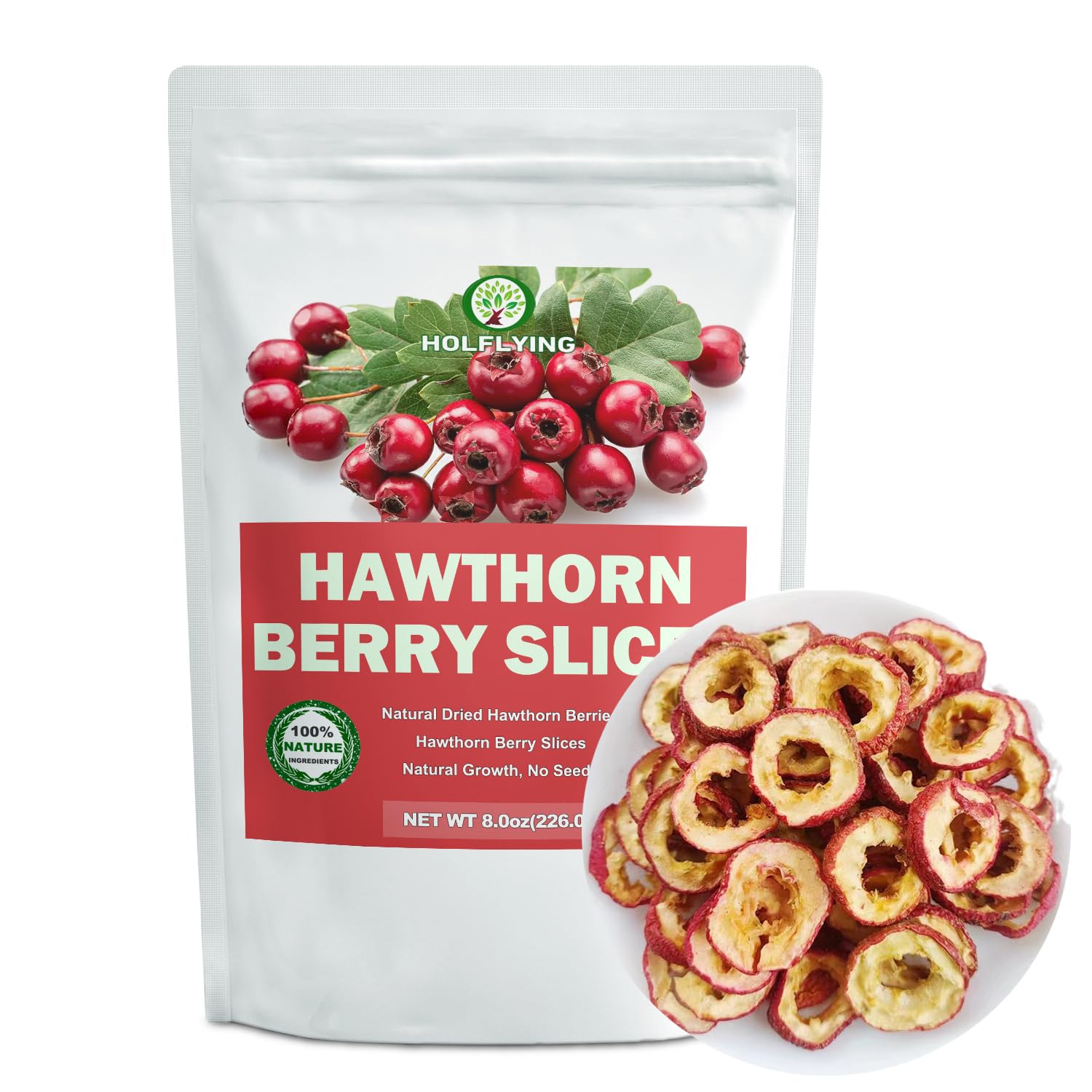 dried hawthorn berry slices for tea