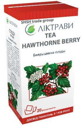 dried hawthorn berry tea bags