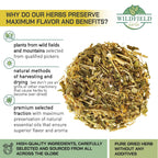 Dried herbal tea for soothing effects