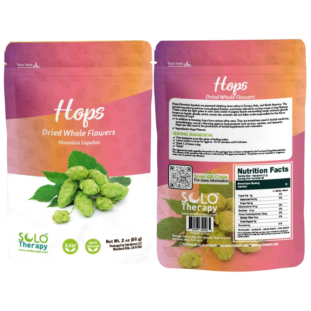 dried hops flowers herbal tea
