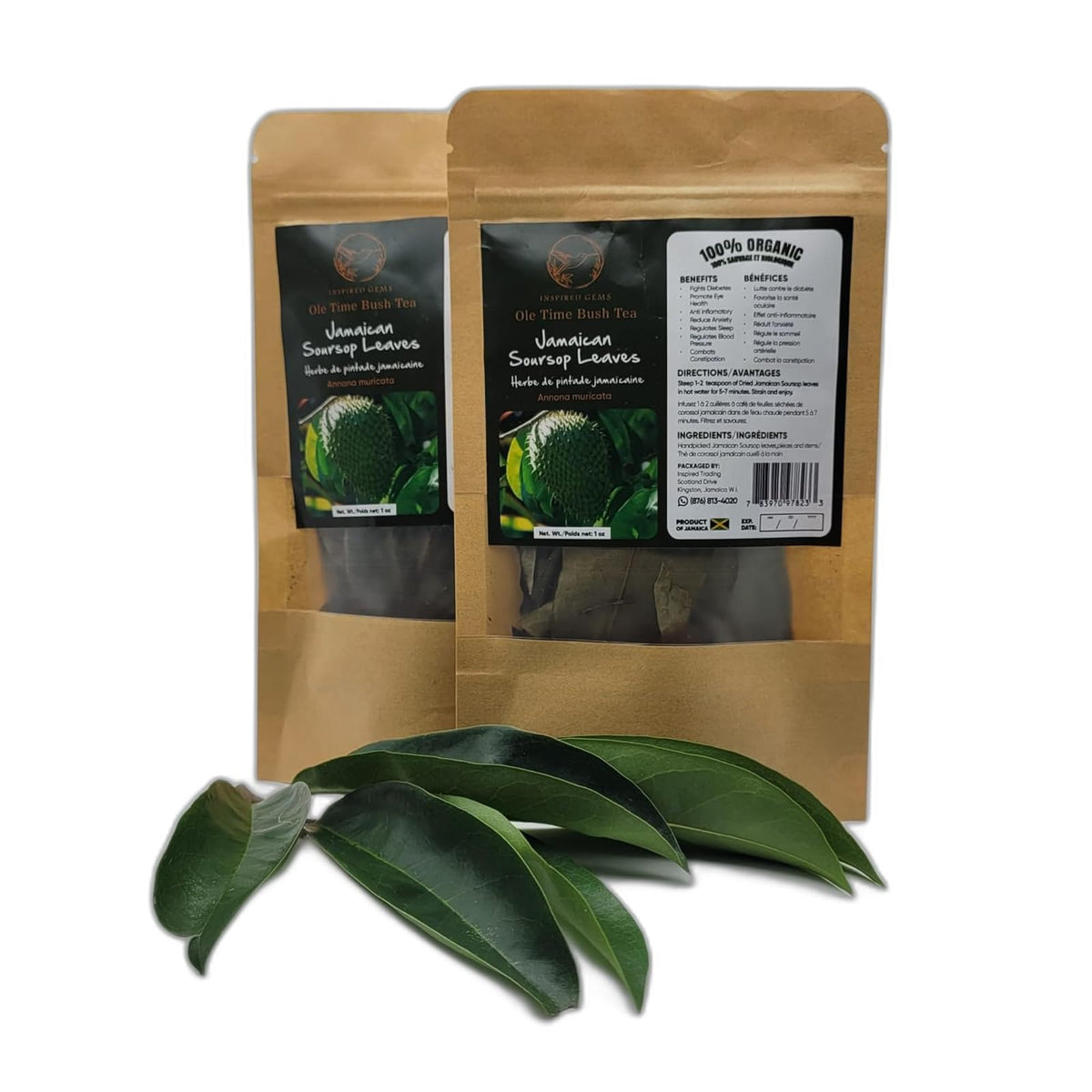 dried Jamaican soursop leaves tea