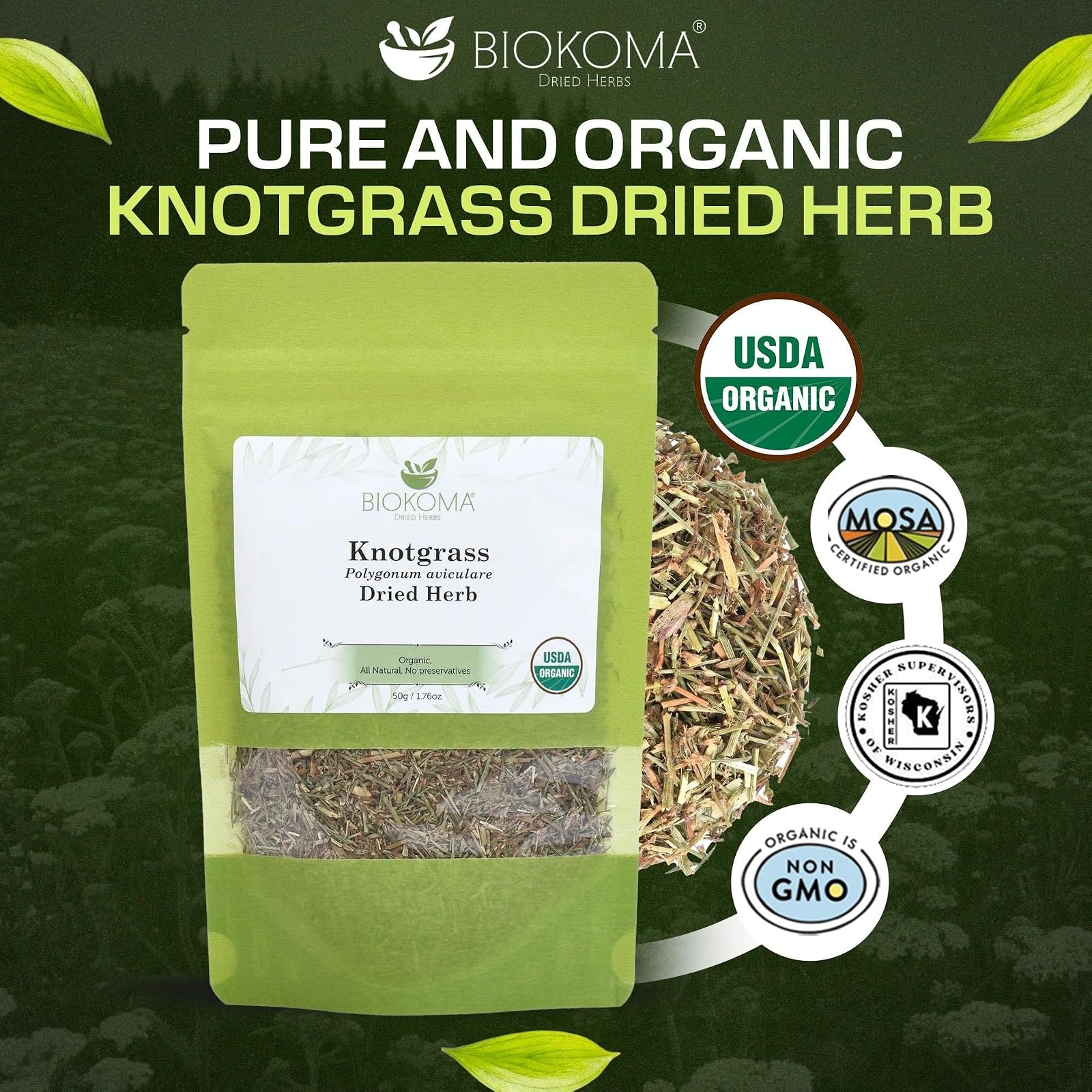 dried knotgrass for herbal infusions