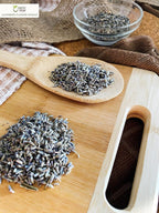 Dried lavender flowers for baking