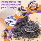 Dried lavender flowers for relaxation