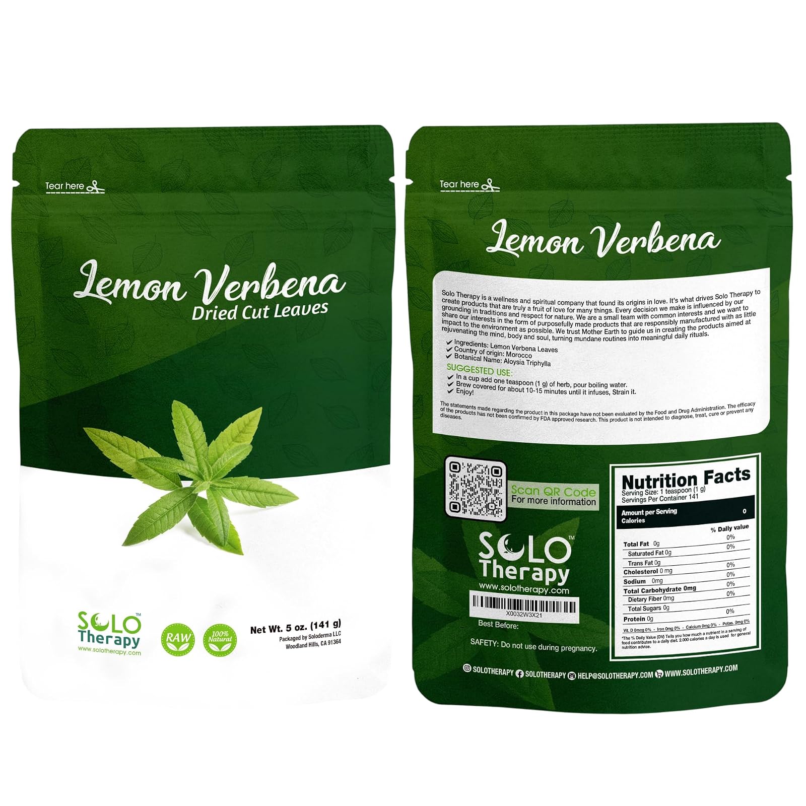 dried lemon verbena herbal tea