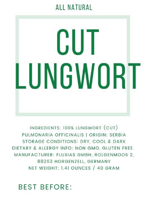 Dried lungwort herb for soothing brews