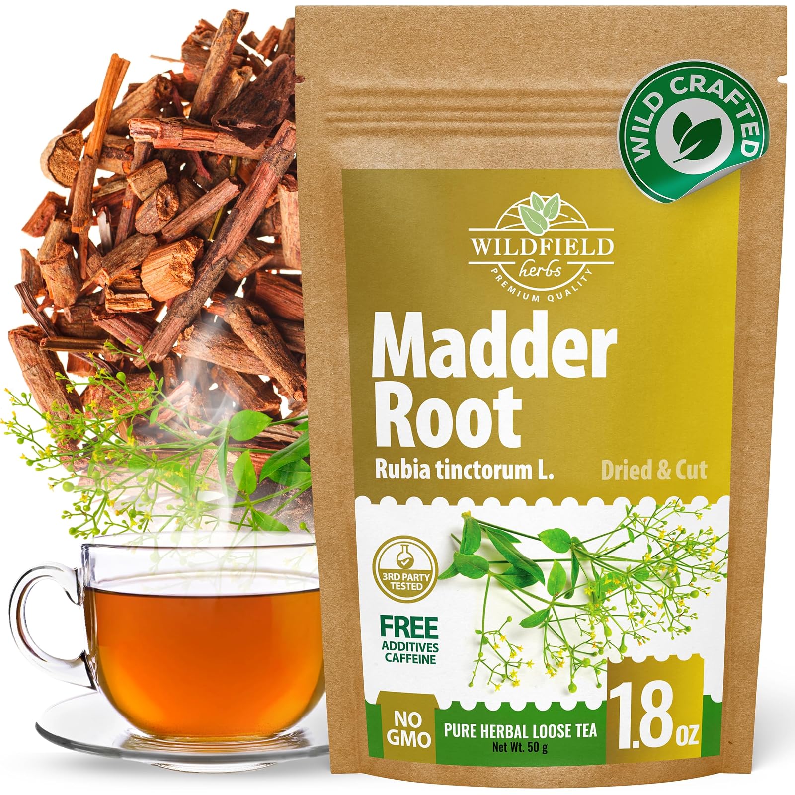 dried madder root herbal tea