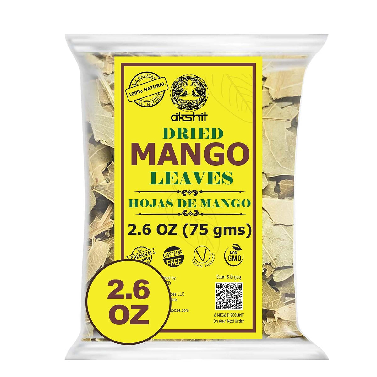 Dried mango leaves herbal tea