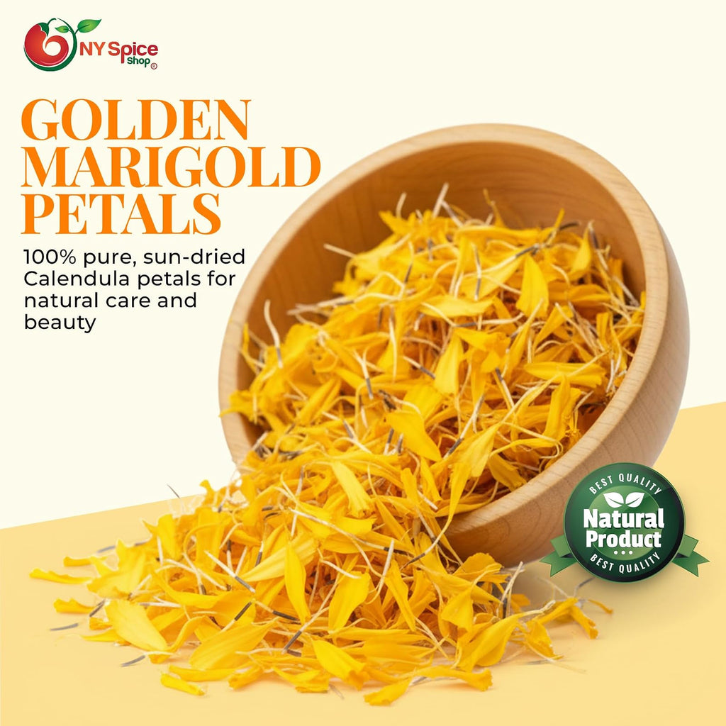 dried marigold petals for tea