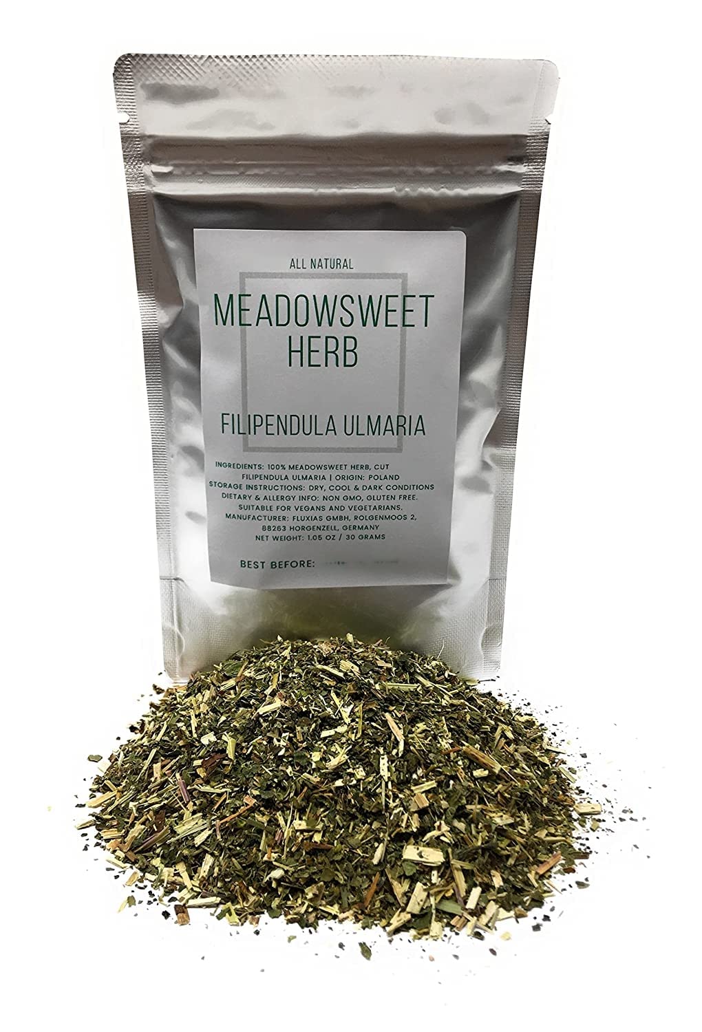 Dried meadowsweet for natural remedies