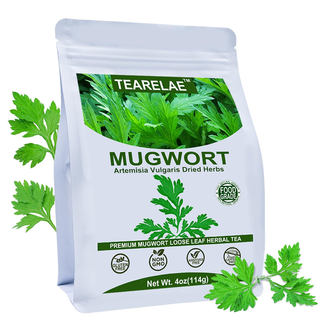 dried mugwort herb for tea