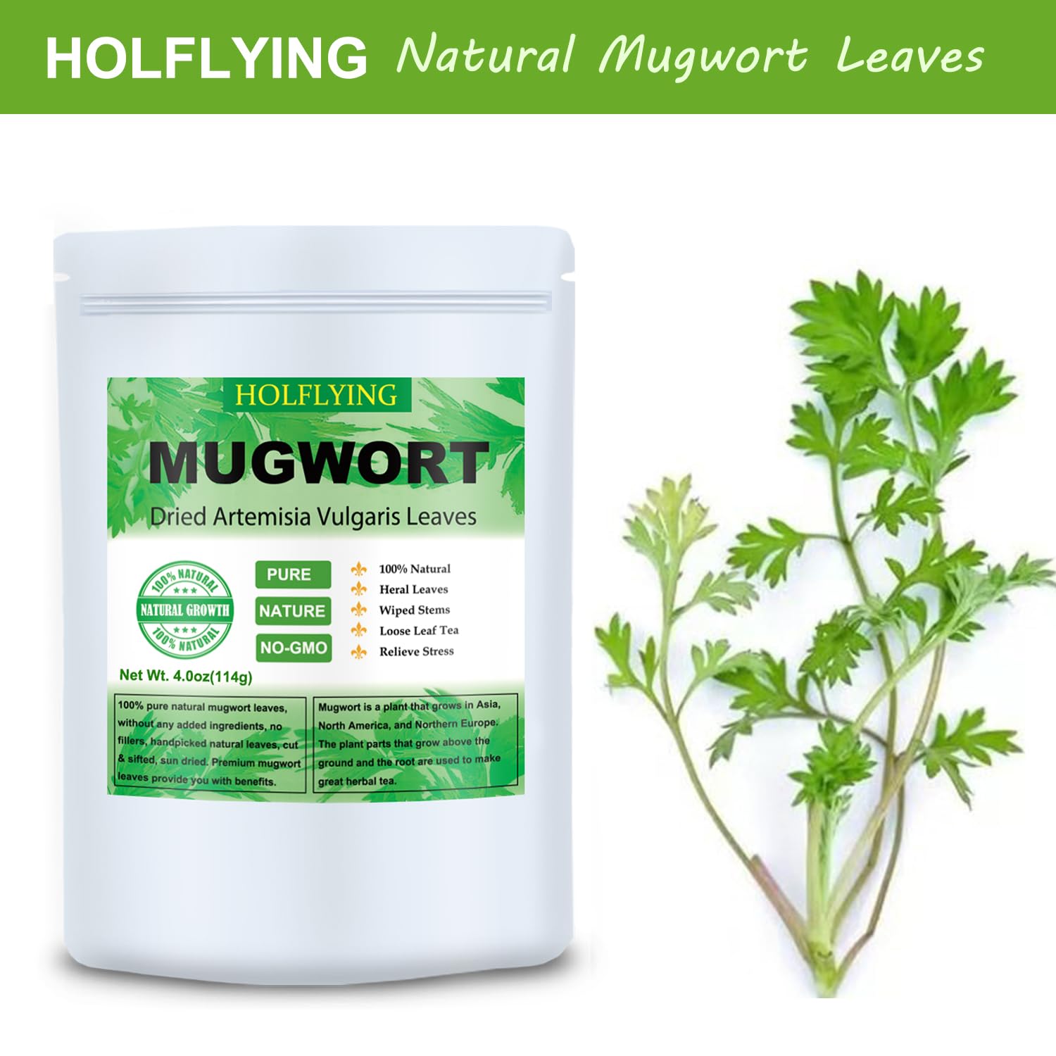 dried mugwort leaves for digestion