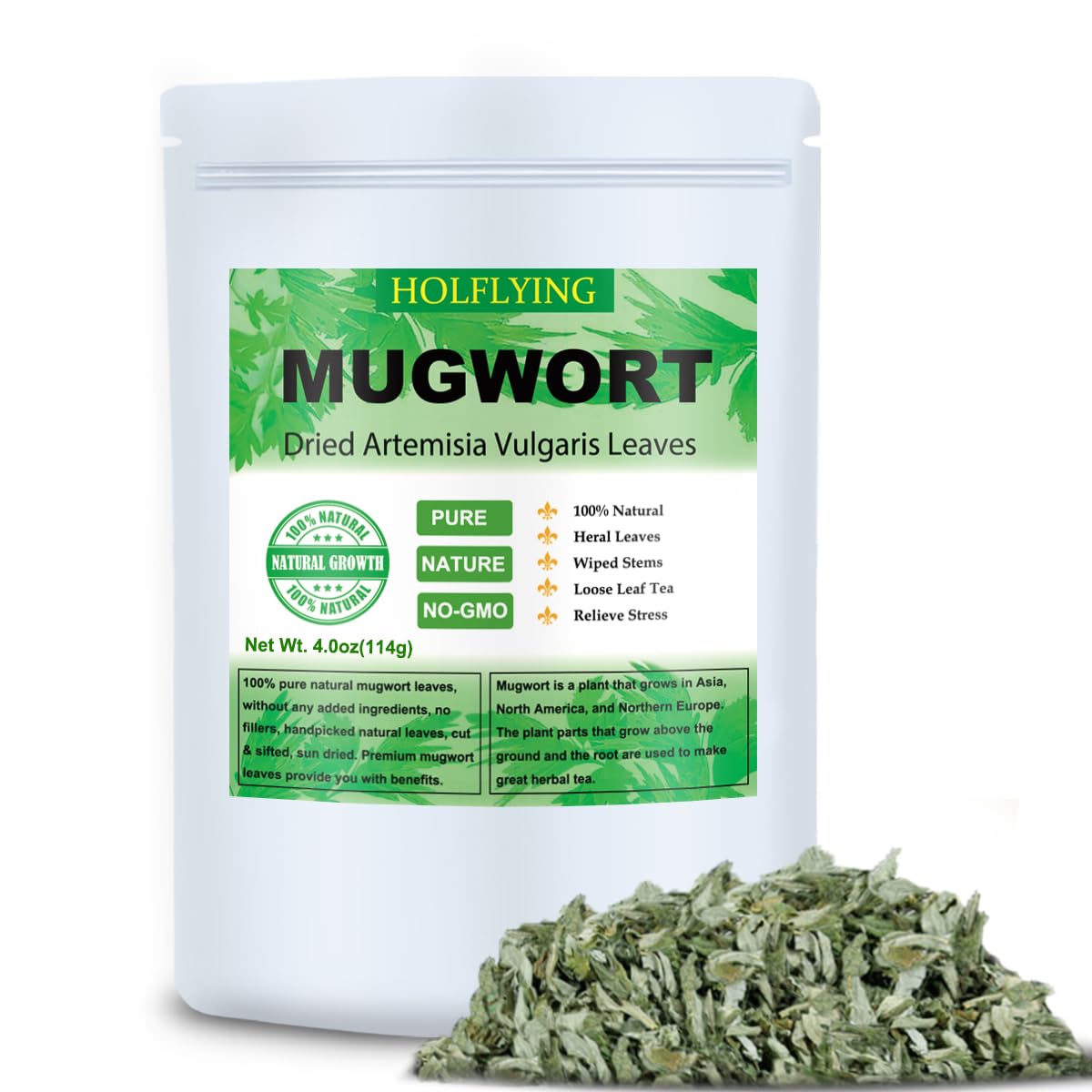dried mugwort leaves herbal tea
