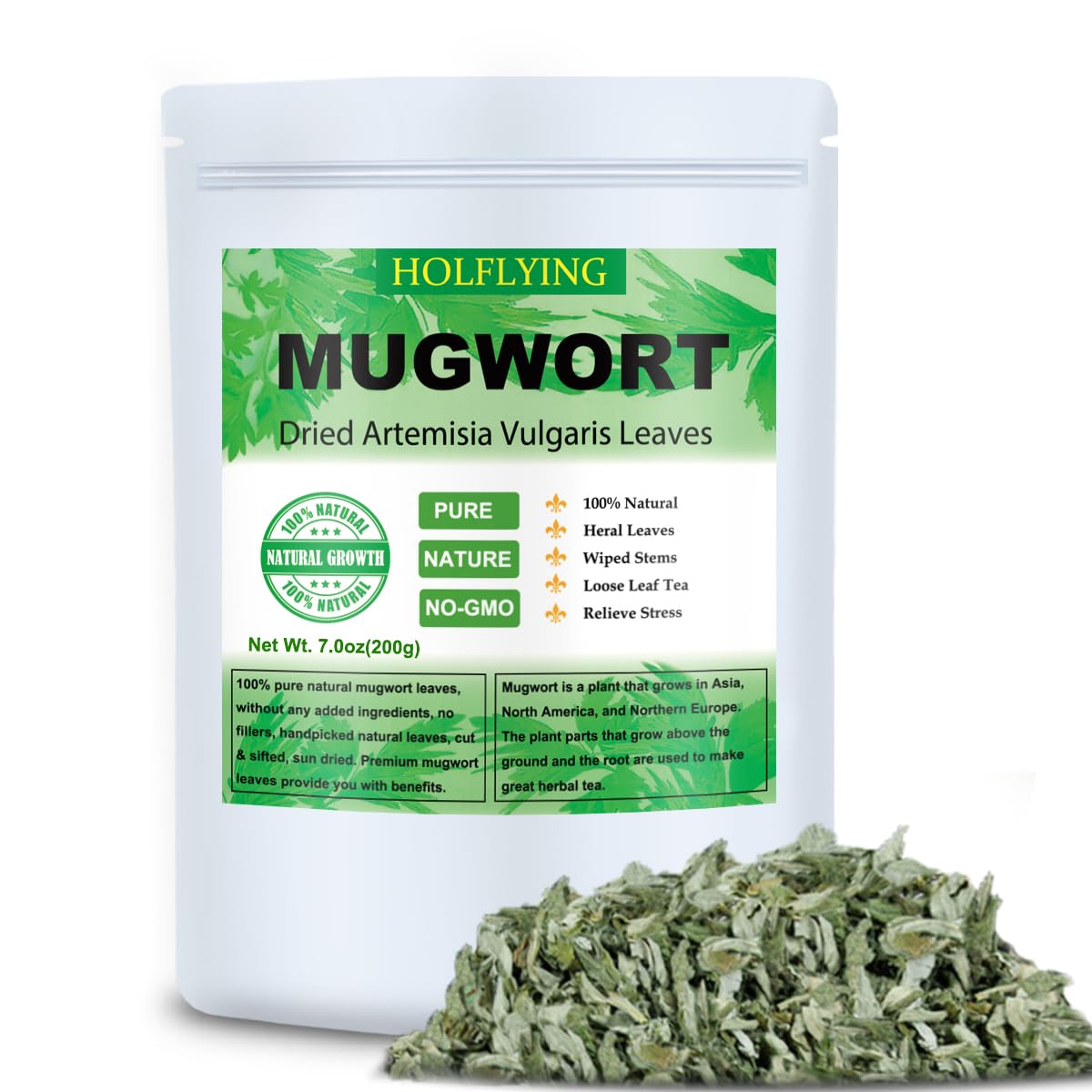 dried mugwort leaves herbal tea