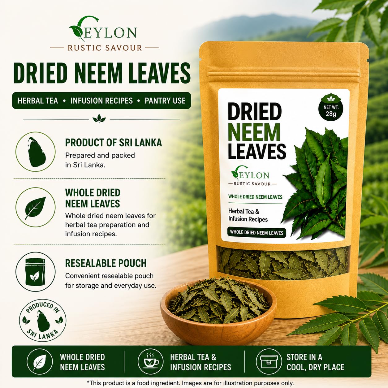 dried neem leaves for natural skincare