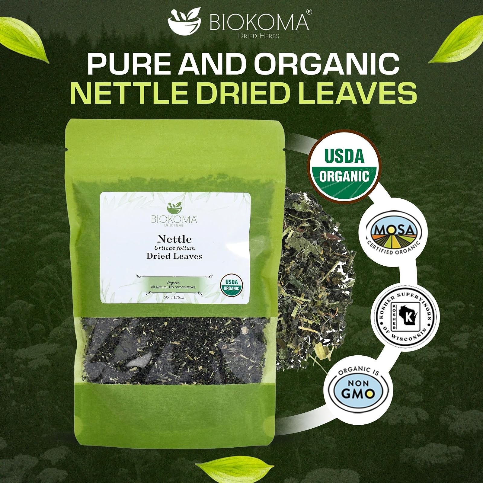 dried nettle leaves for cooking