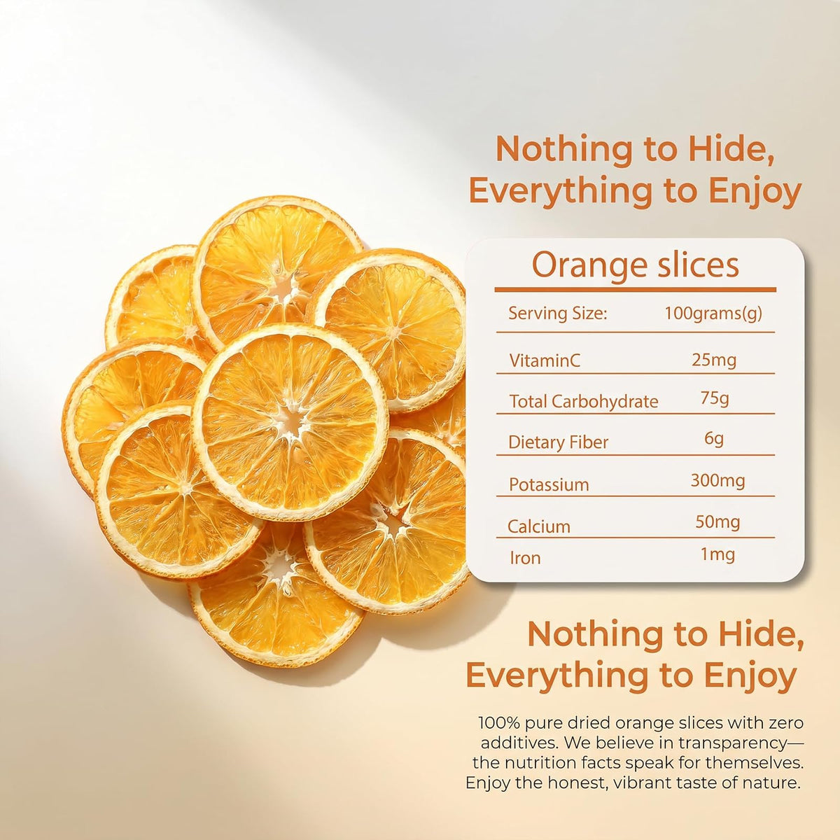 dried orange slices for festive drinks