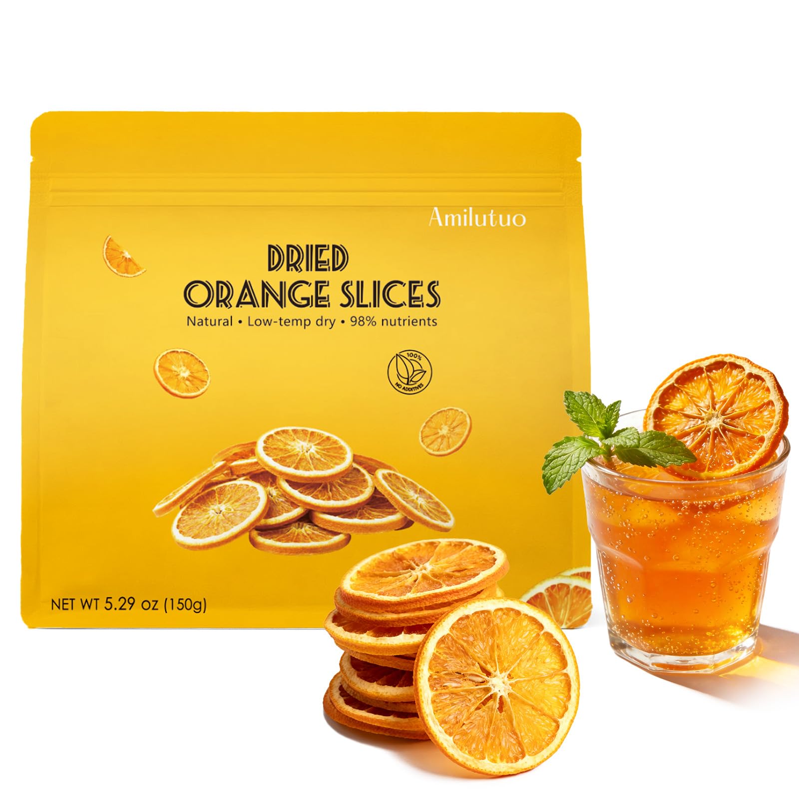 dried orange slices for herbal tea