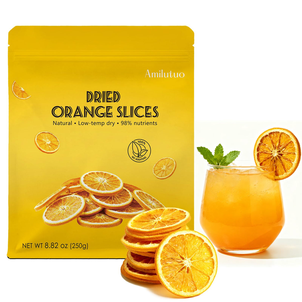 dried orange slices for herbal tea