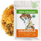 dried organic calendula flowers for tea
