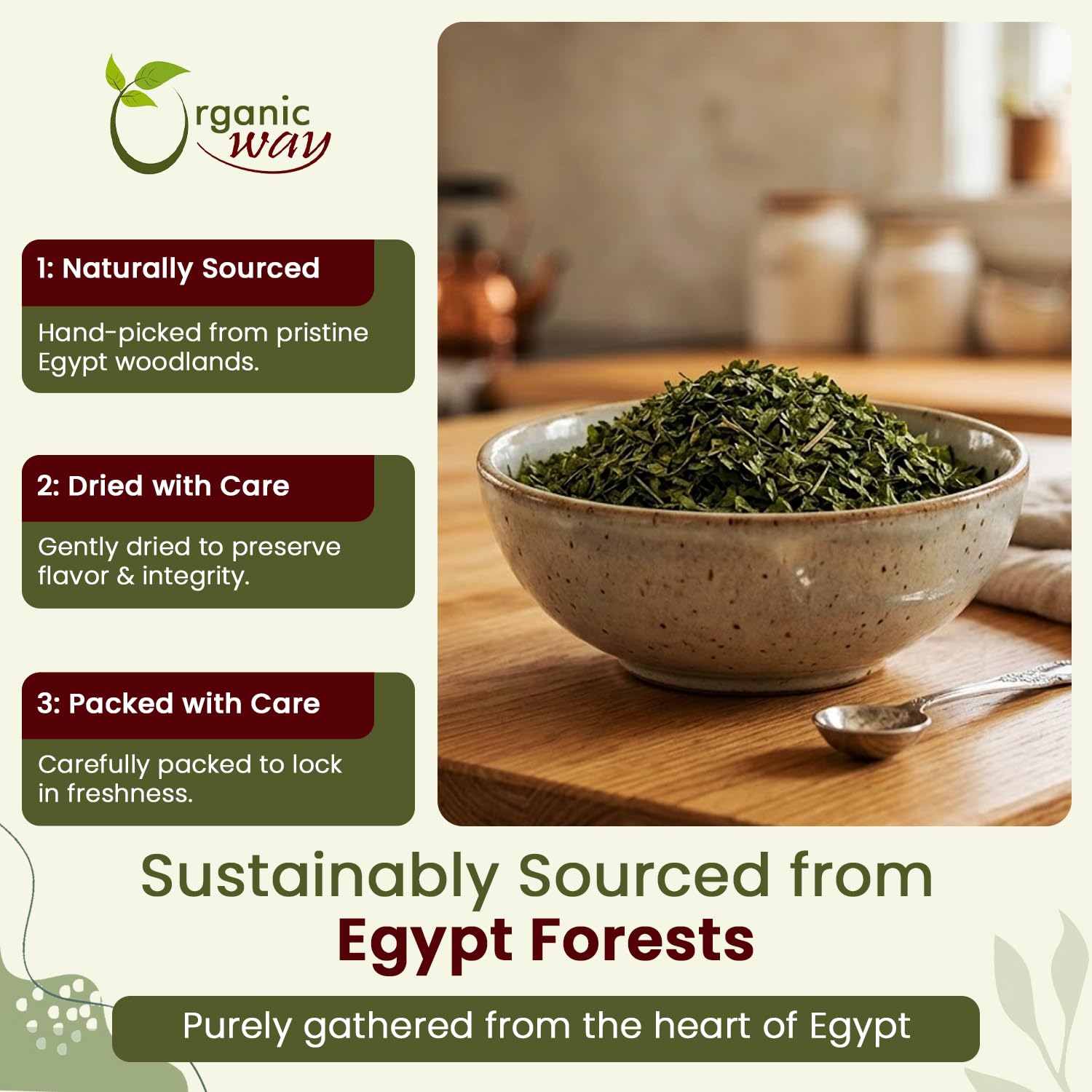 Dried parsley for cooking