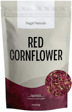 dried red cornflower herbal infusion