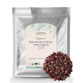 dried red rose buds for tea
