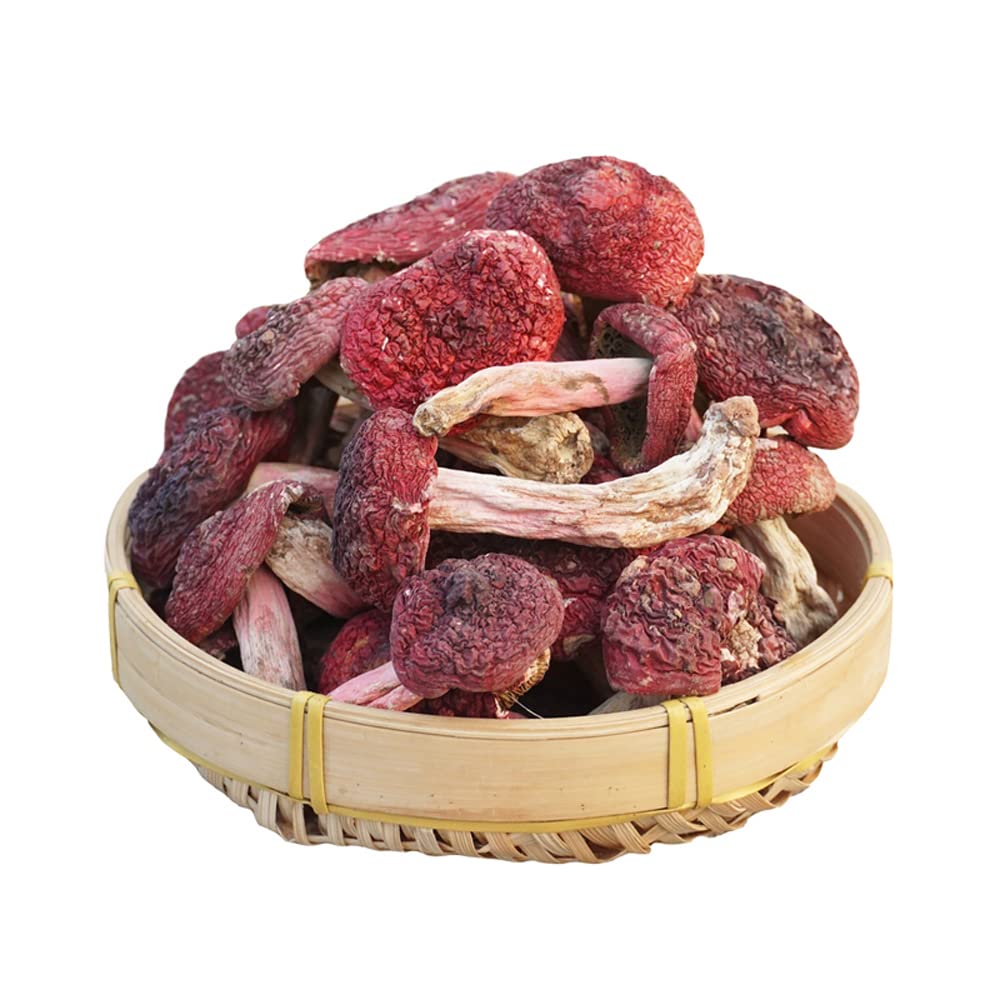 dried red russula mushrooms for cooking