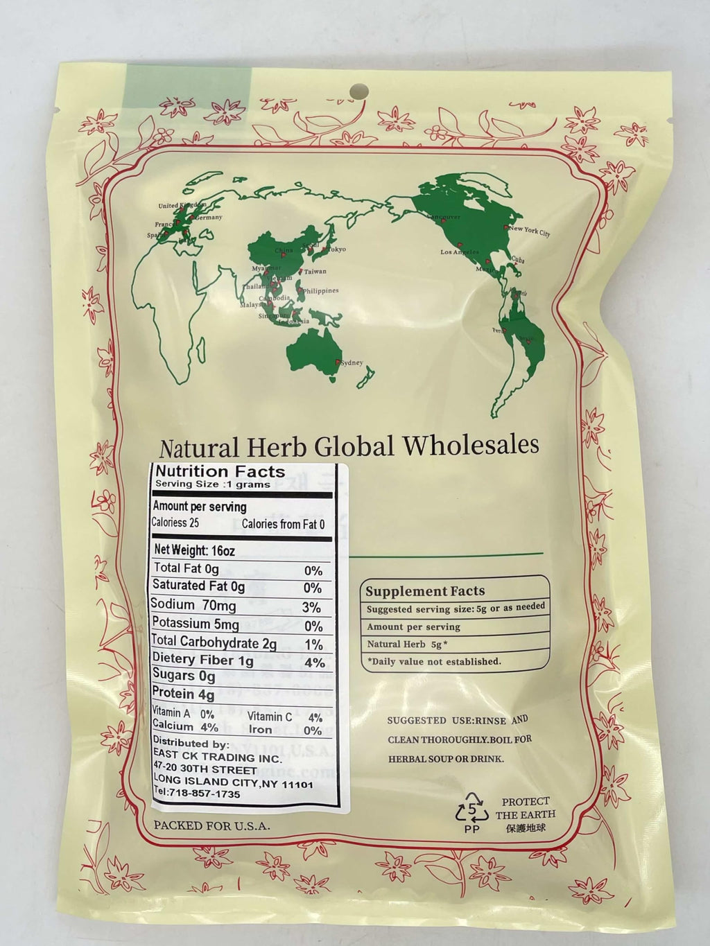 Dried rhizome for natural healing