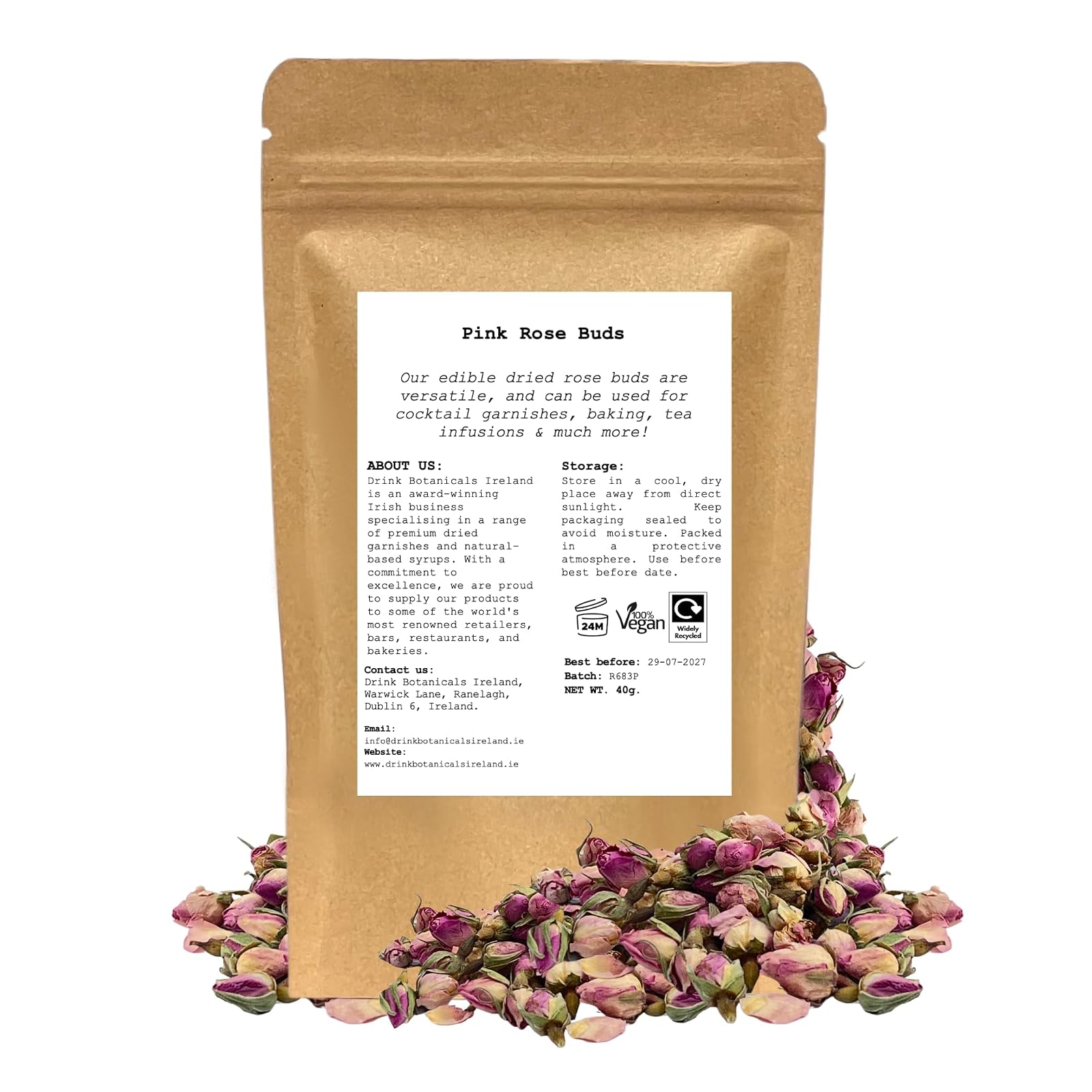 dried rose buds herbal infusion