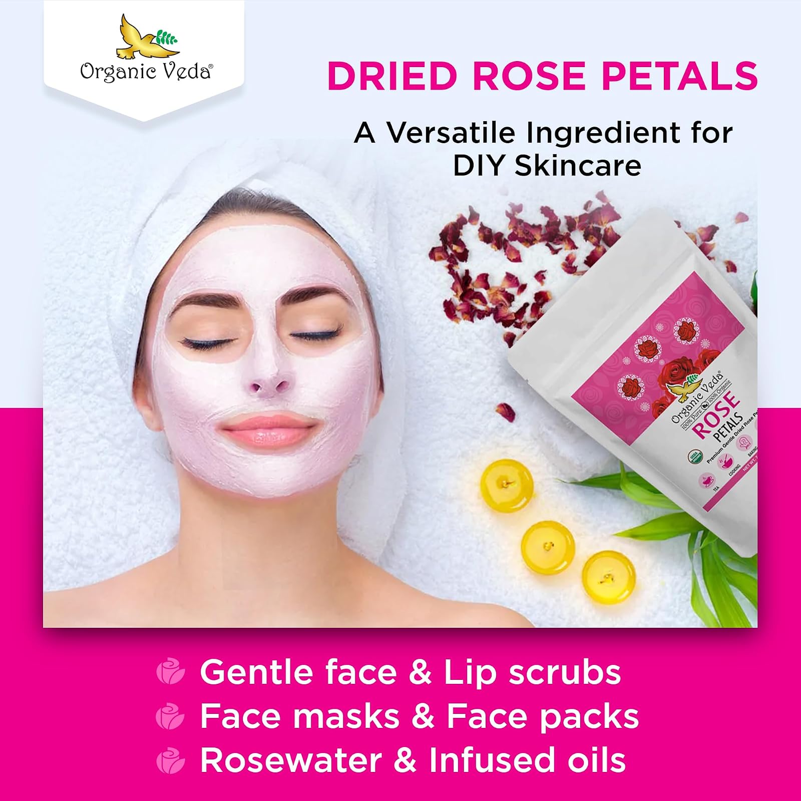 dried rose petals for culinary use