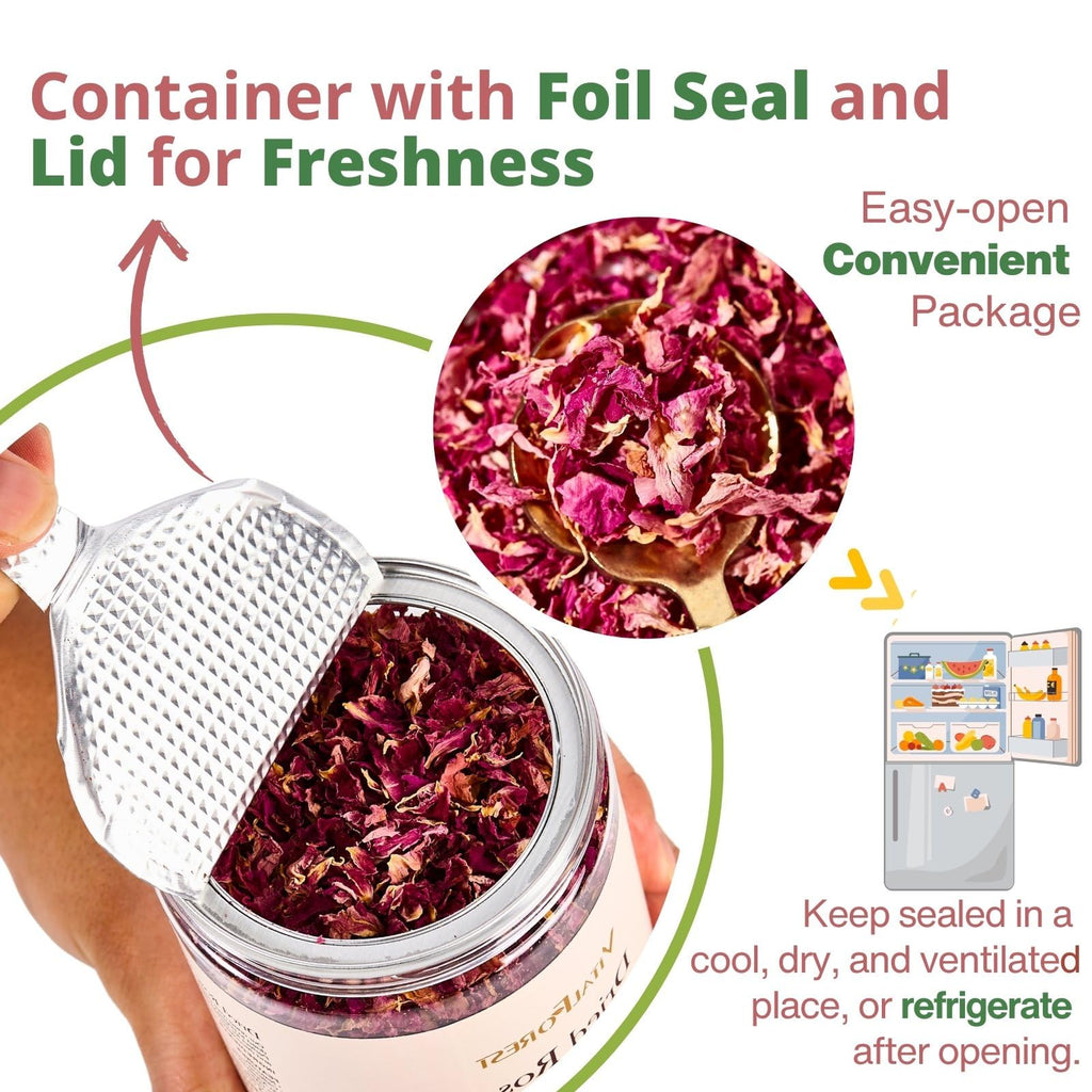 dried rose petals for herbal detox