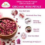 Dried rose petals to enhance ginger tea