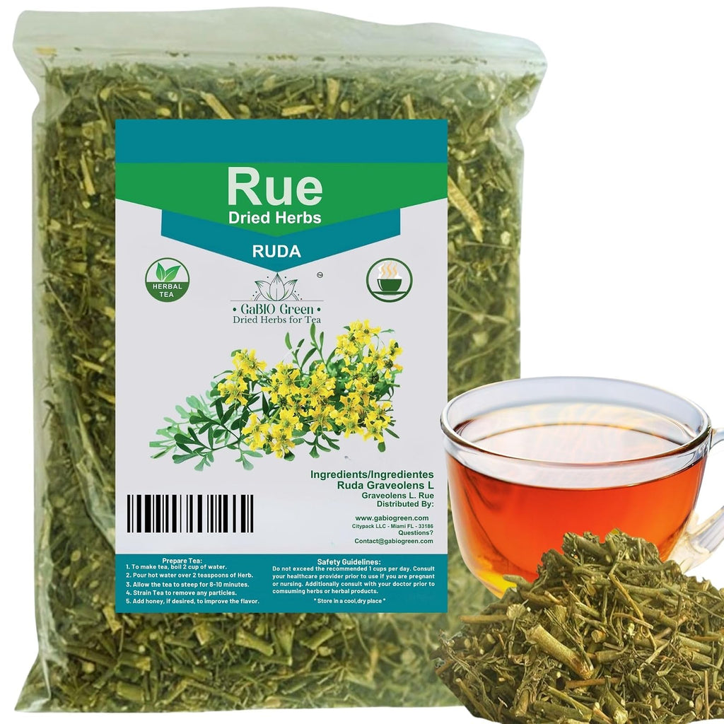 dried rue leaves for herbal tea