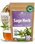 dried sage herbal tea bags