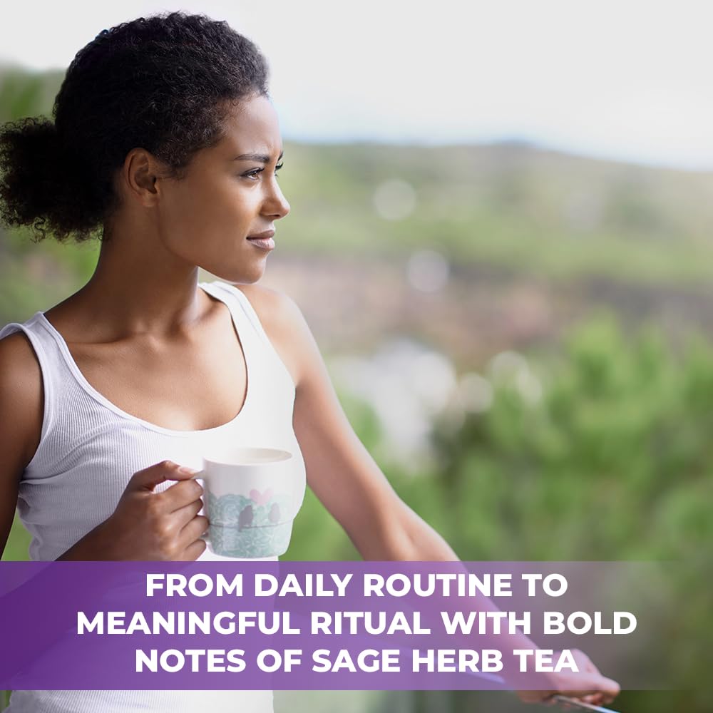 Dried sage tea for relaxation