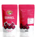 Dried sorrel hibiscus flowers pouch