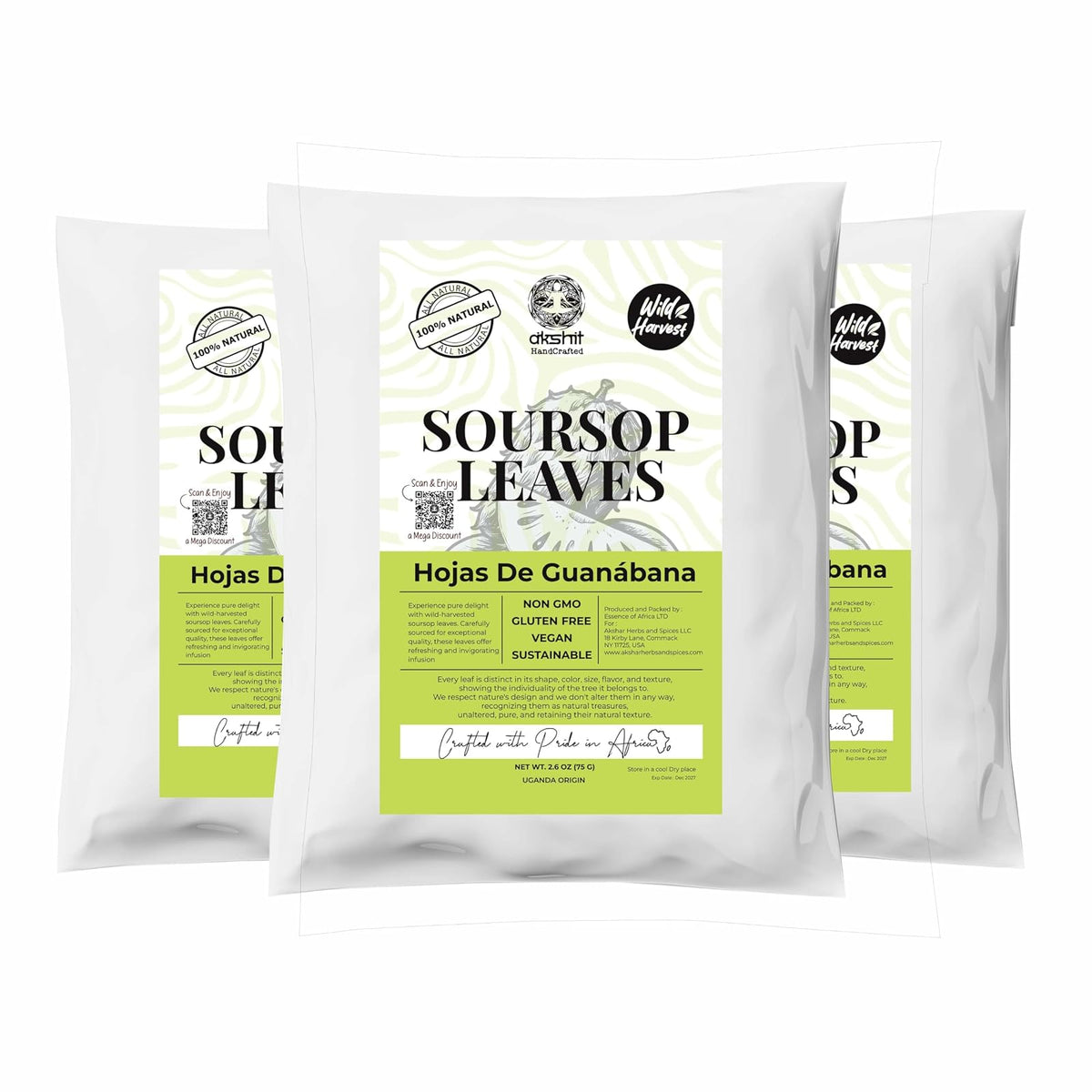 Dried soursop leaves herbal tea