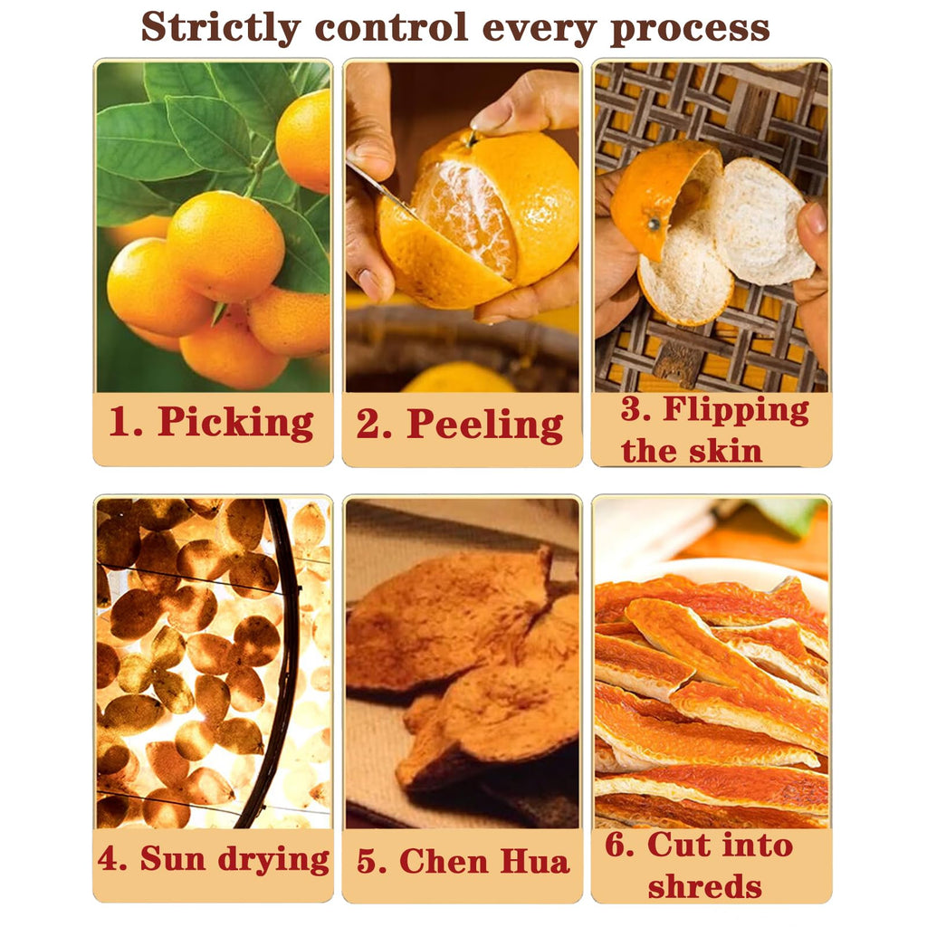 dried tangerine peel for soothing tea