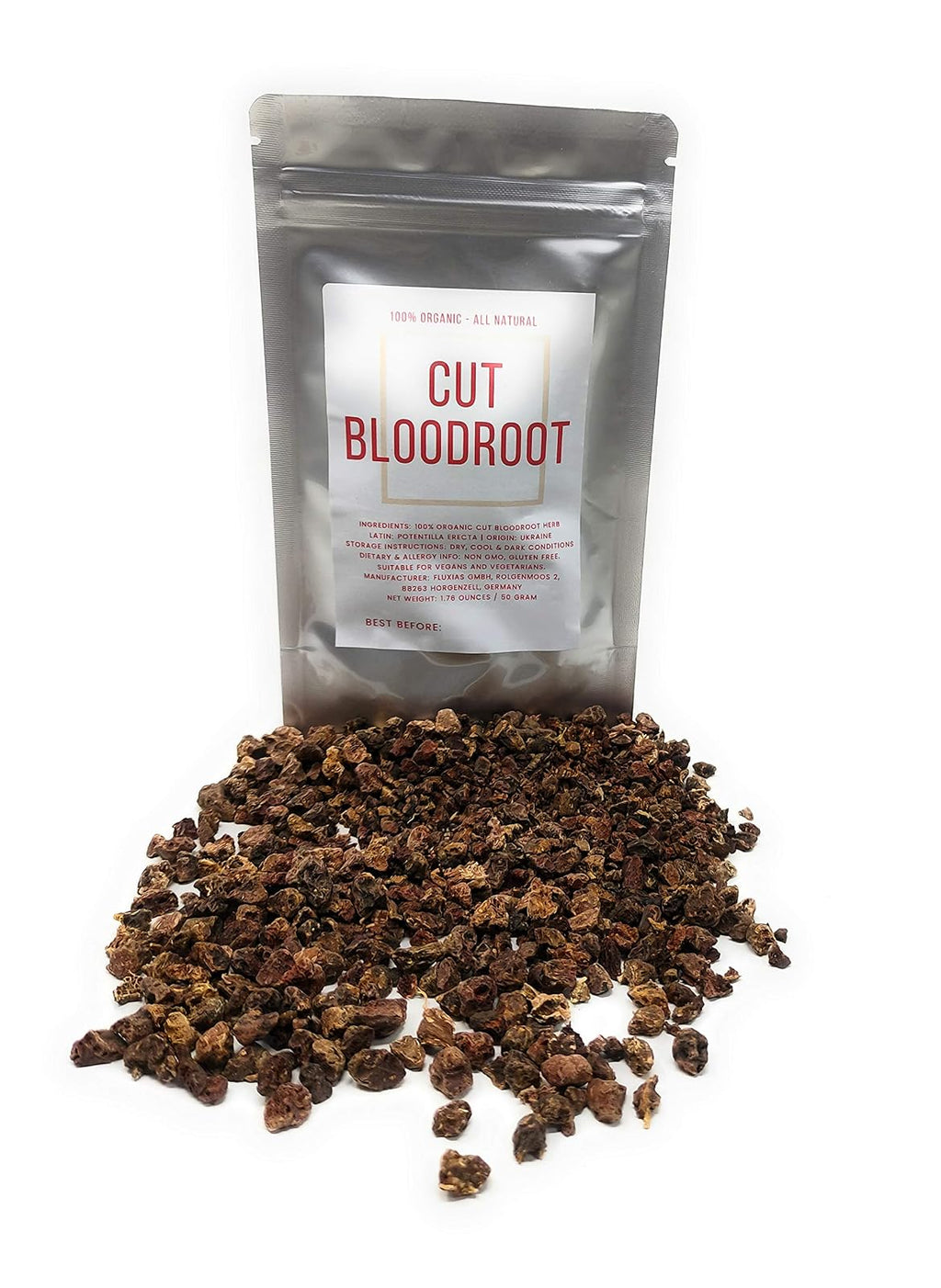 dried tormentil root for herbal infusions