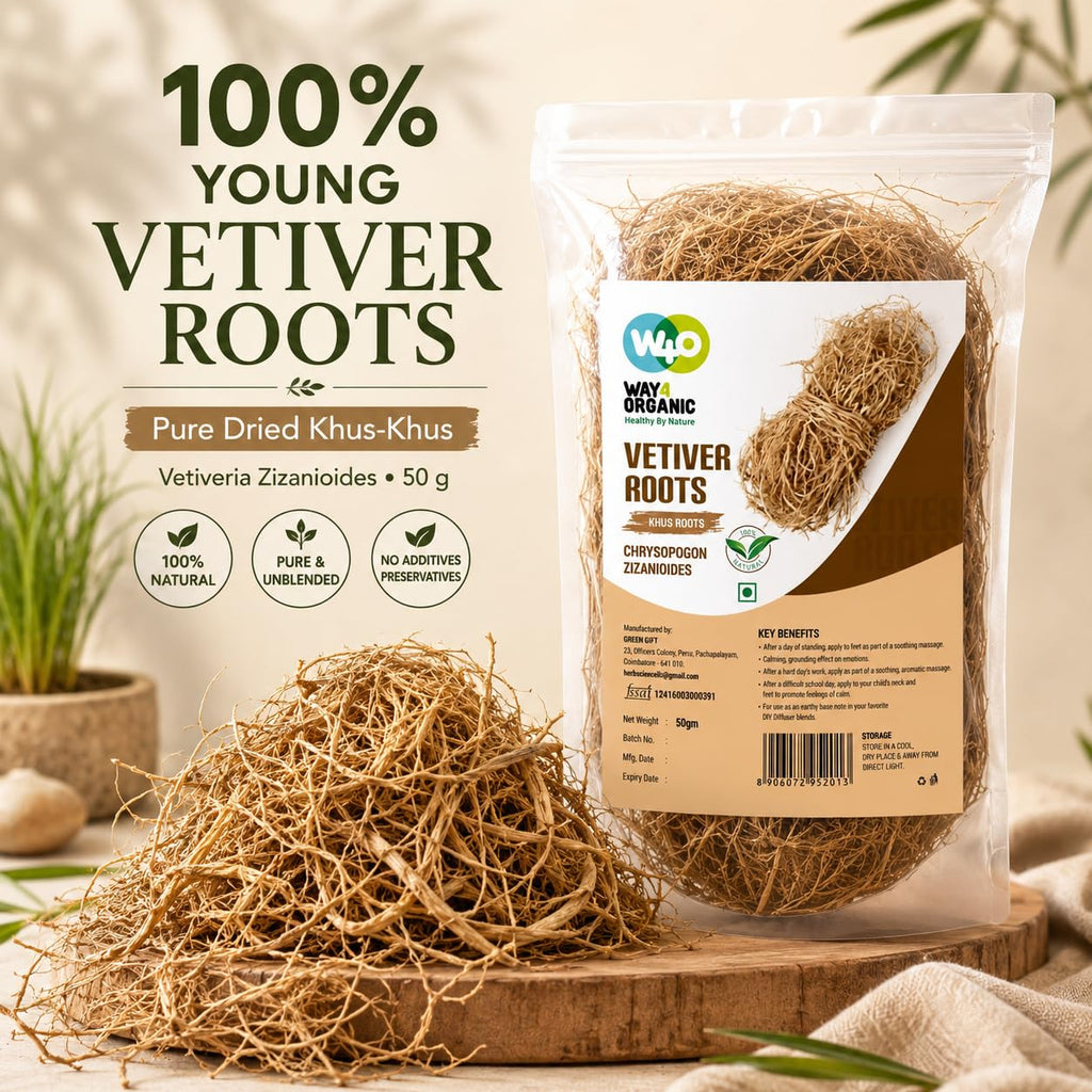 dried vetiver root for cooling effect