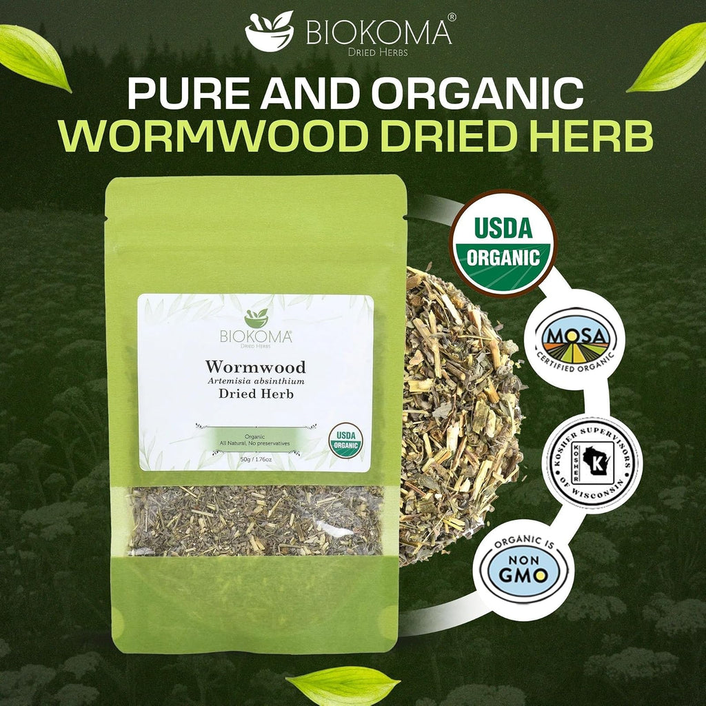 dried wormwood for herbal detox tea