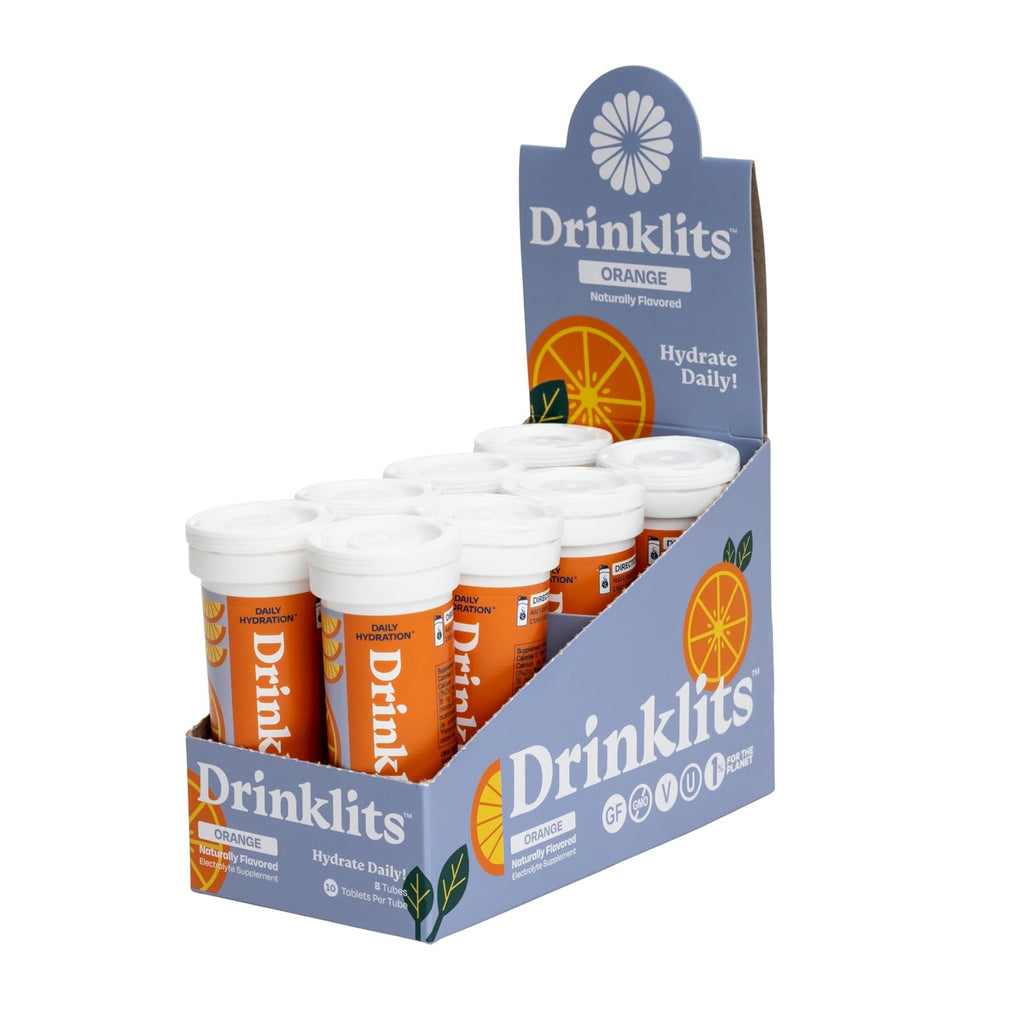 Drinklits orange electrolyte tablets