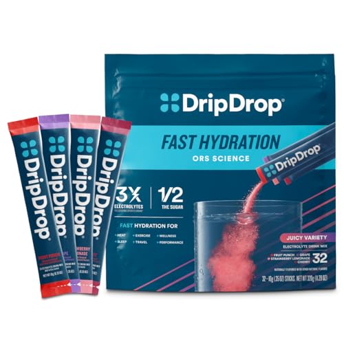 DripDrop electrolyte packets for hydration