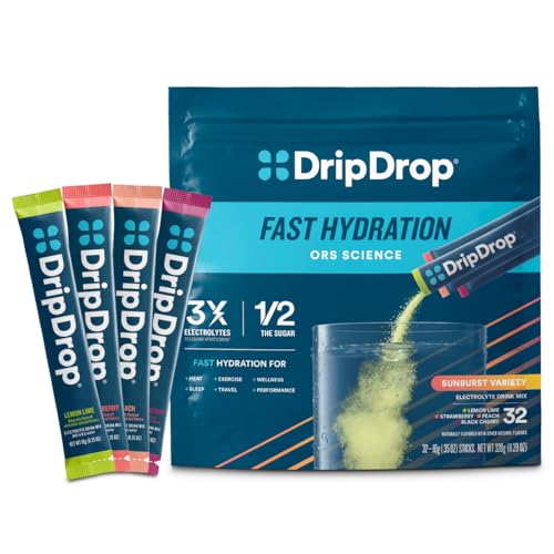 DripDrop electrolyte packets for hydration
