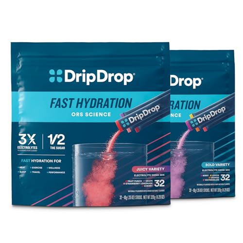 DripDrop electrolyte packets for hydration